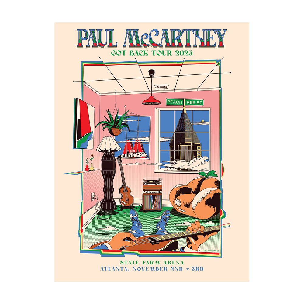Got Back 2025 Atlanta Event Poster - Paul McCartney Official Store