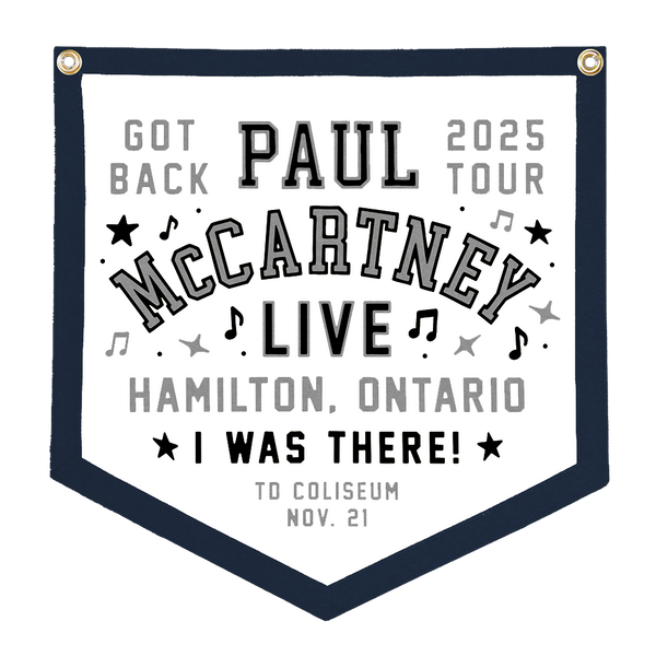 Got Back 2025 Hamilton Event Camp Flag - Paul McCartney Official Store