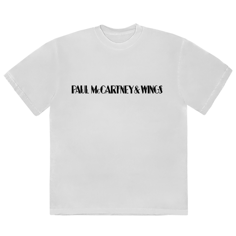 Paul McCartney & Wings Text Logo T-Shirt - Paul McCartney Official Store
